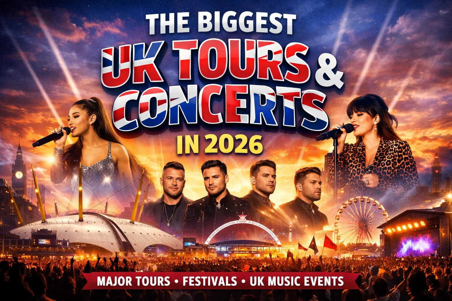 The Biggest UK Tours and Concerts in 2026 - The Year 2026