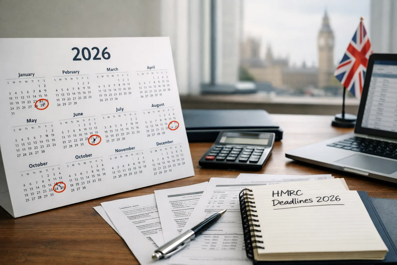 Tax Dates 2026 UK: Complete HMRC Deadline Guide